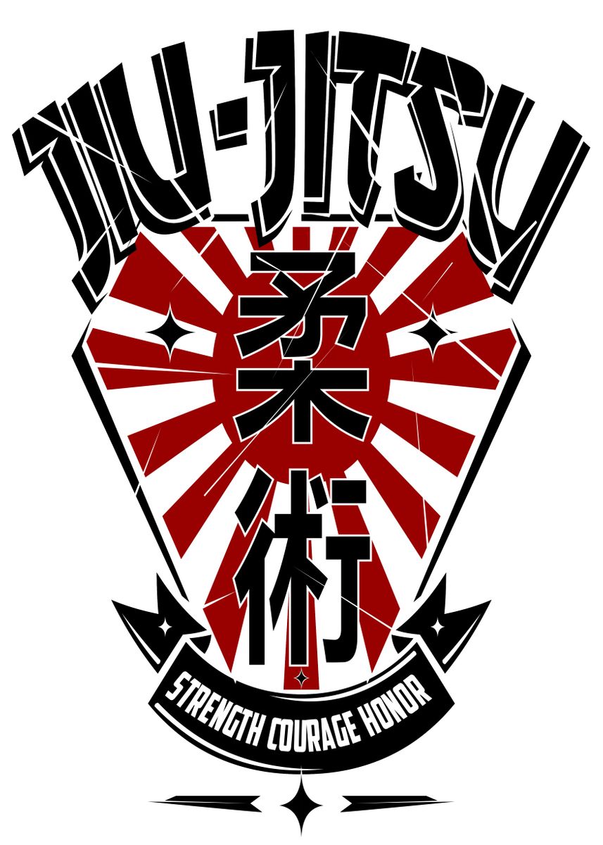 'jiujitsu' Poster, picture, metal print, paint by Fill Artwork | Displate