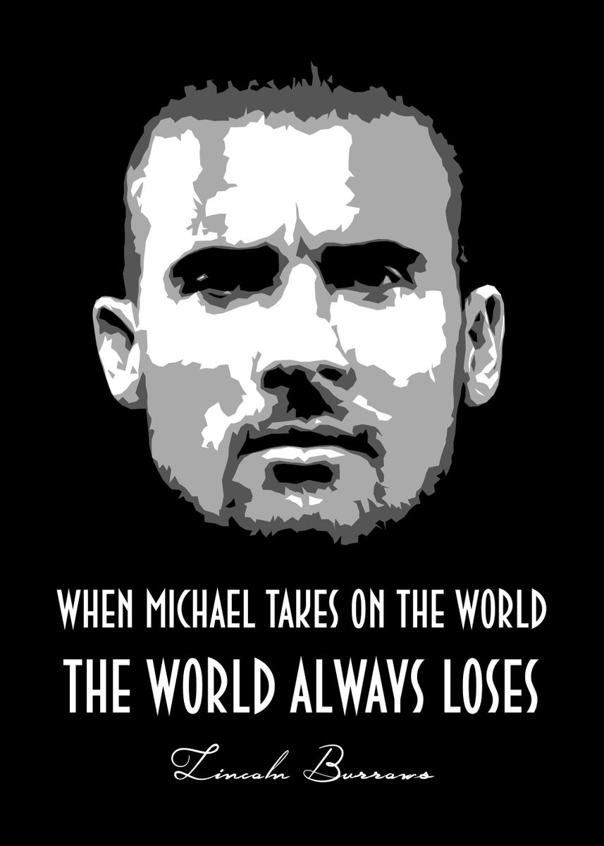 'Lincoln Burrows' Poster, picture, metal print, paint by BB Design ...