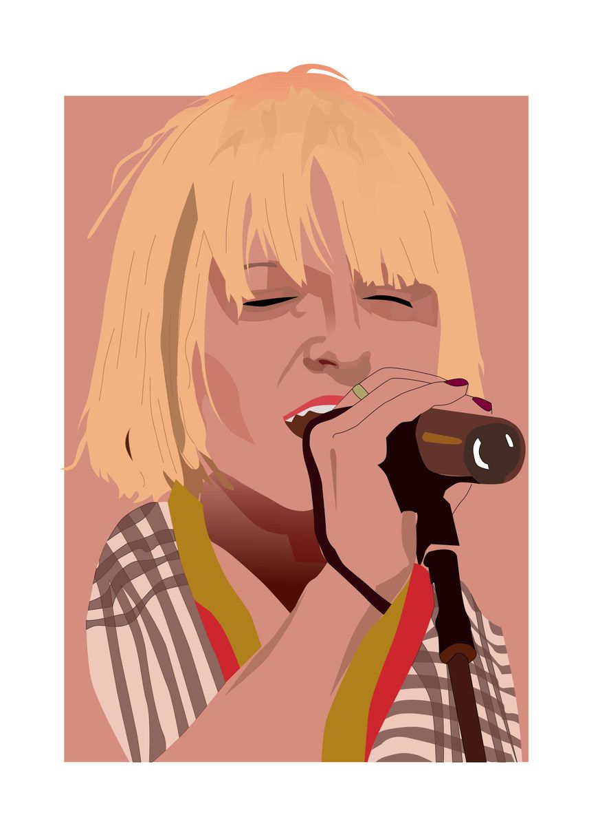 'Sia' Poster, picture, metal print, paint by Mujeeb Jummah | Displate