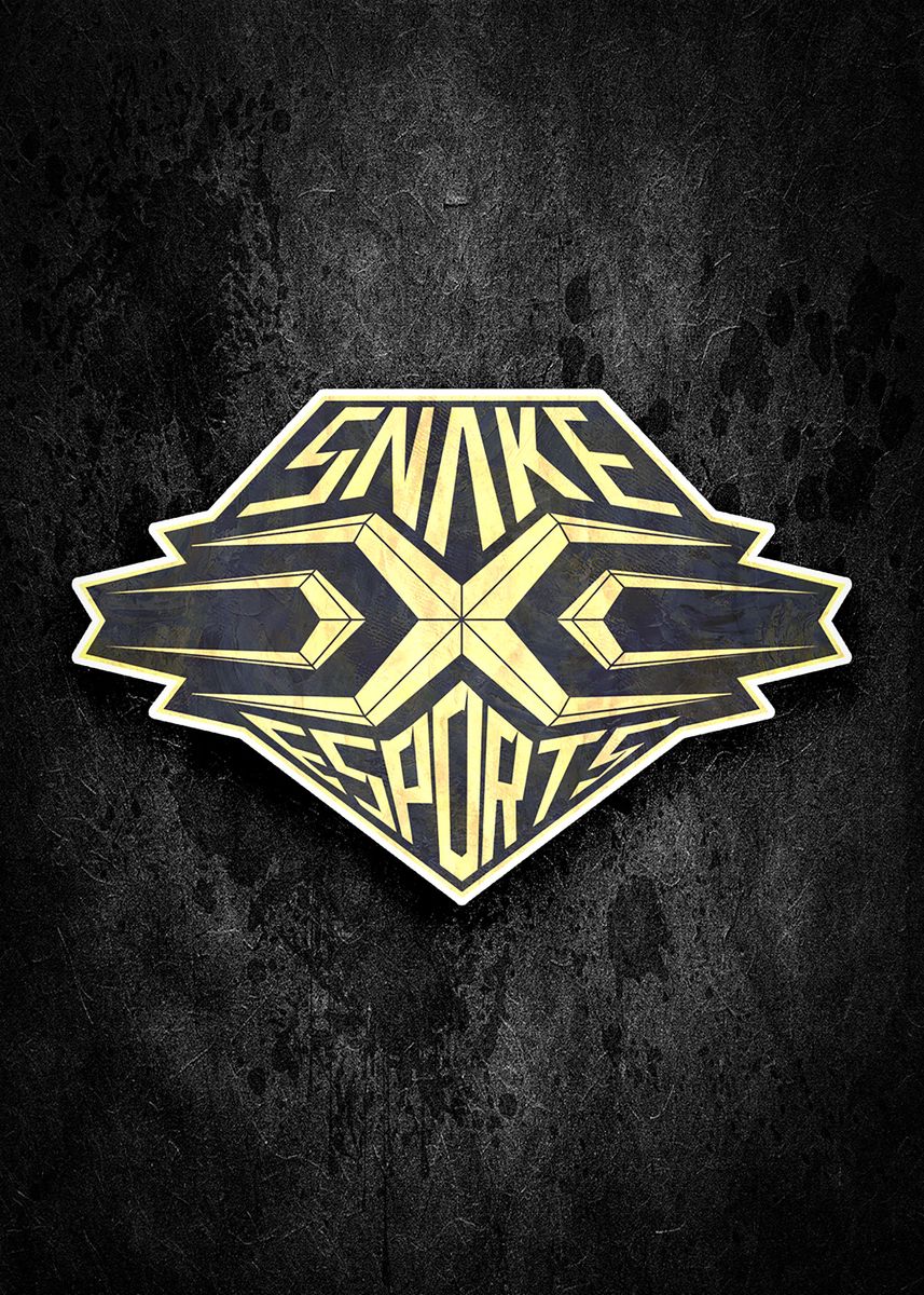 'Snake Esports' Poster, picture, metal print, paint by Little Mermaid ...