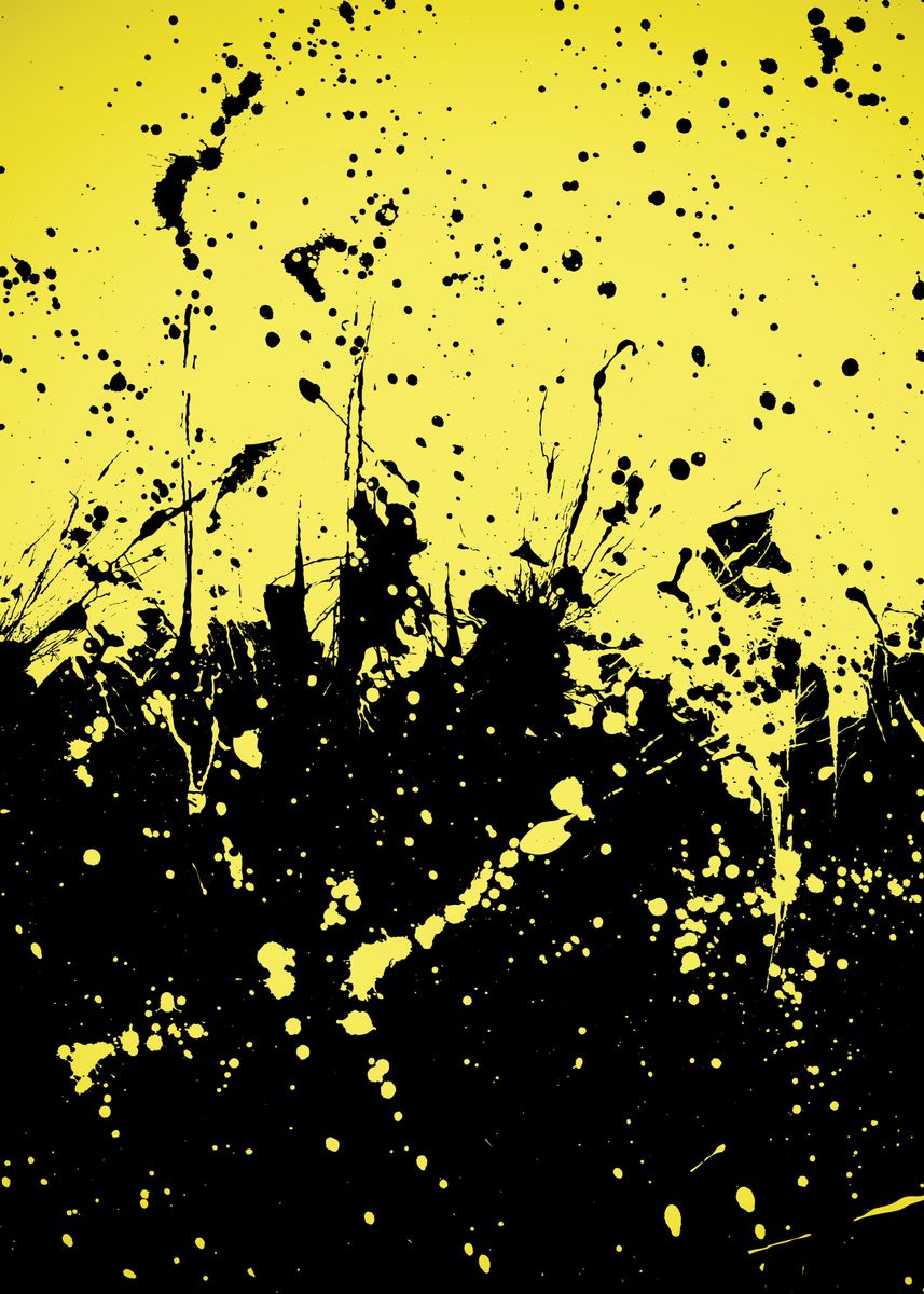 'Its Black and Yellow' Poster, picture, metal print, paint by ...