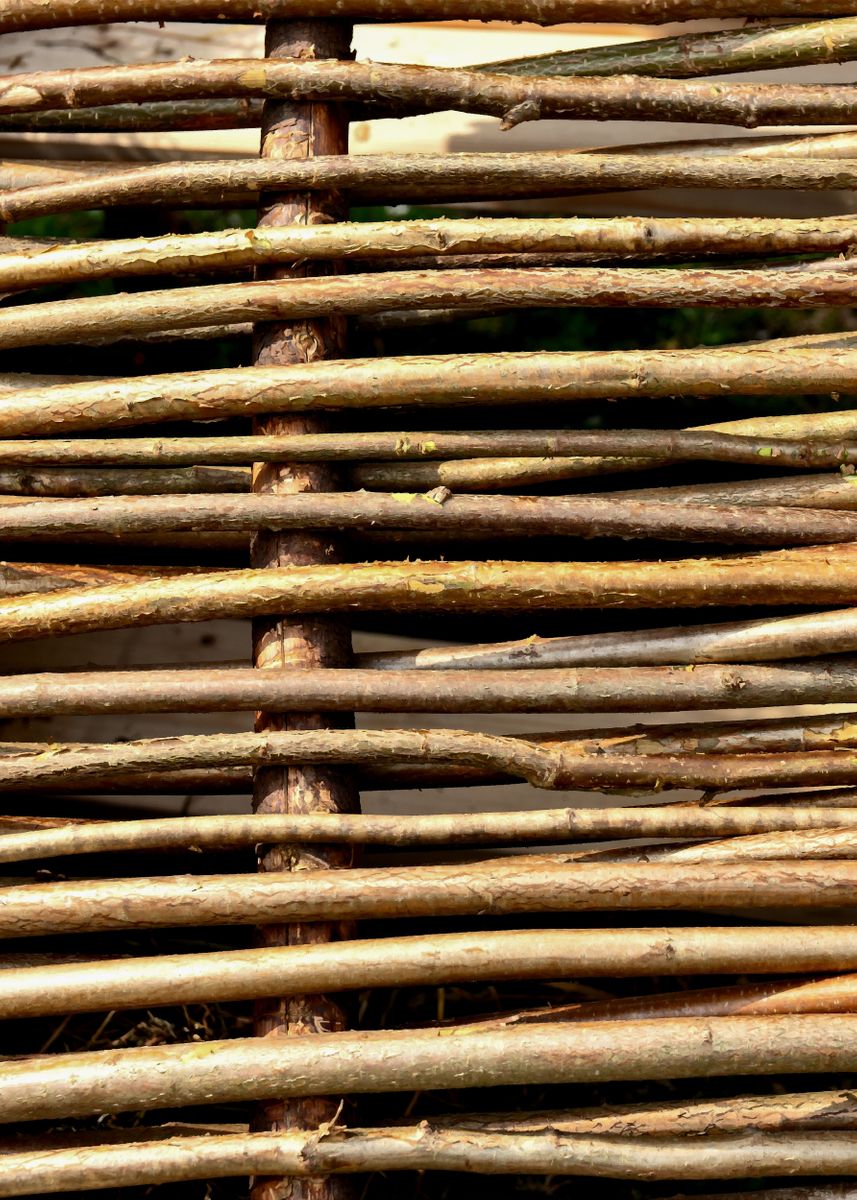 'Wicker Fencing Pattern' Poster by Art Ofphotos | Displate