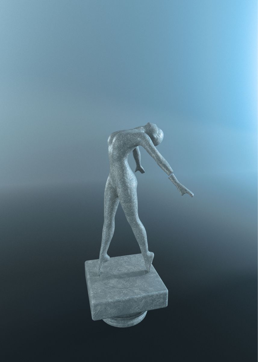 'Concrete Statue Woman ' Poster by misenique | Displate