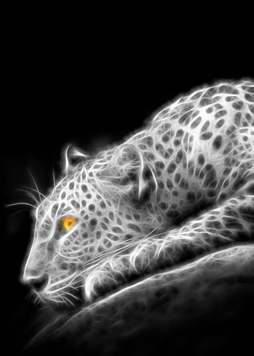 'cheetah leopard fractal' Poster by Ranking | Displate