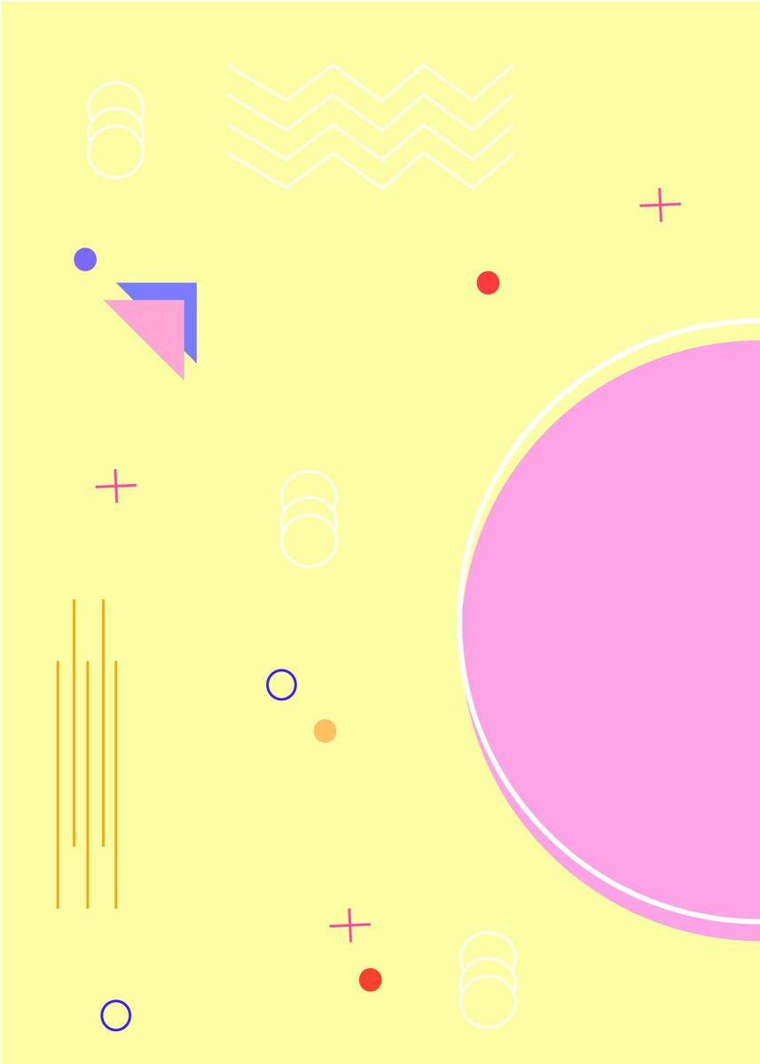 'memphis background' Poster by Desy Liana | Displate