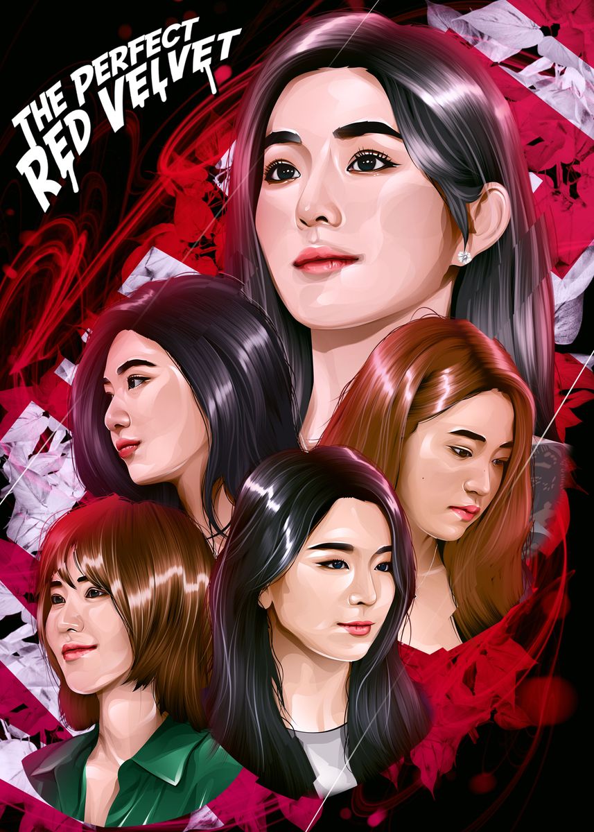 'REDVELVET' Poster, picture, metal print, paint by Benzon | Displate