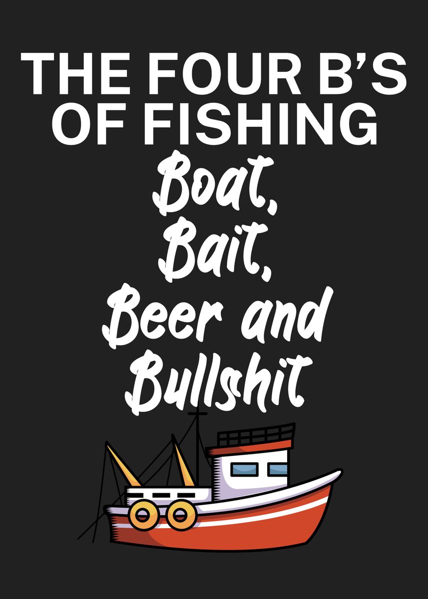 'Fishing boat' Poster, picture, metal print, paint by maxdesign | Displate