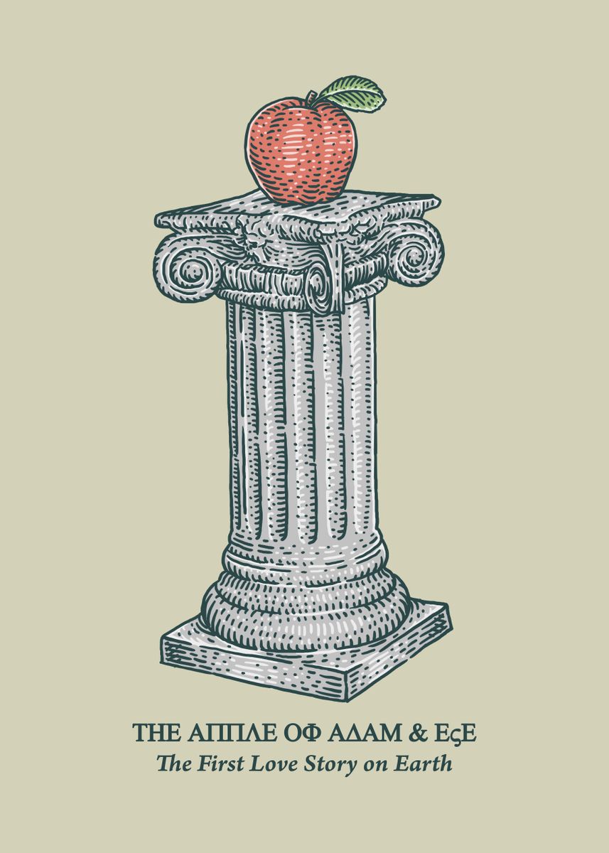 'The Apple of Adam and Eve' Poster, picture, metal print, paint by ...
