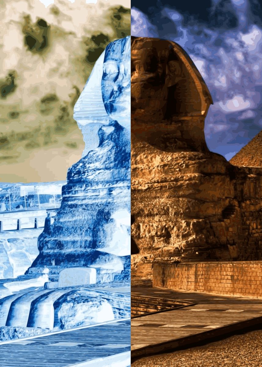 'Great Sphinx Of Giza' Poster, picture, metal print, paint by Josh B ...