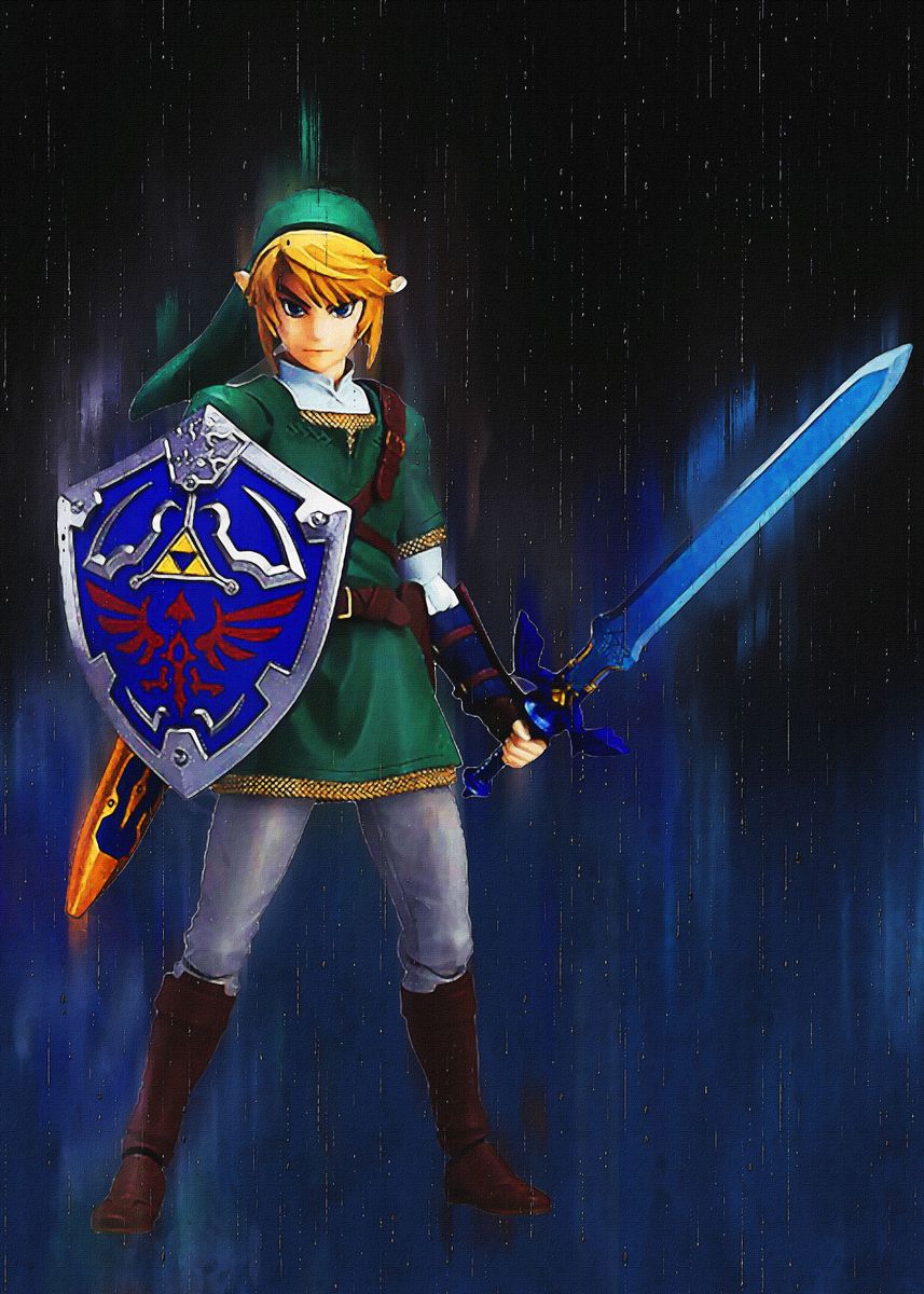 'Link Legend of Zelda ' Poster, picture, metal print, paint by The ...