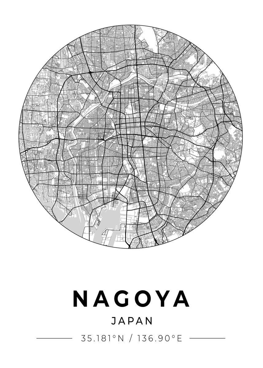 'Nagoya Japan' Poster, picture, metal print, paint by Conceptual ...