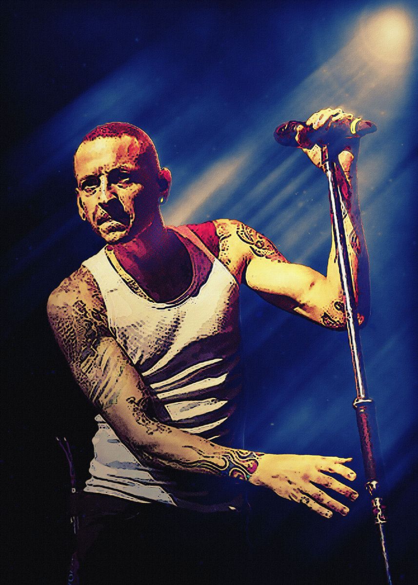' Superstars Chester LP' Poster, picture, metal print, paint by The ...