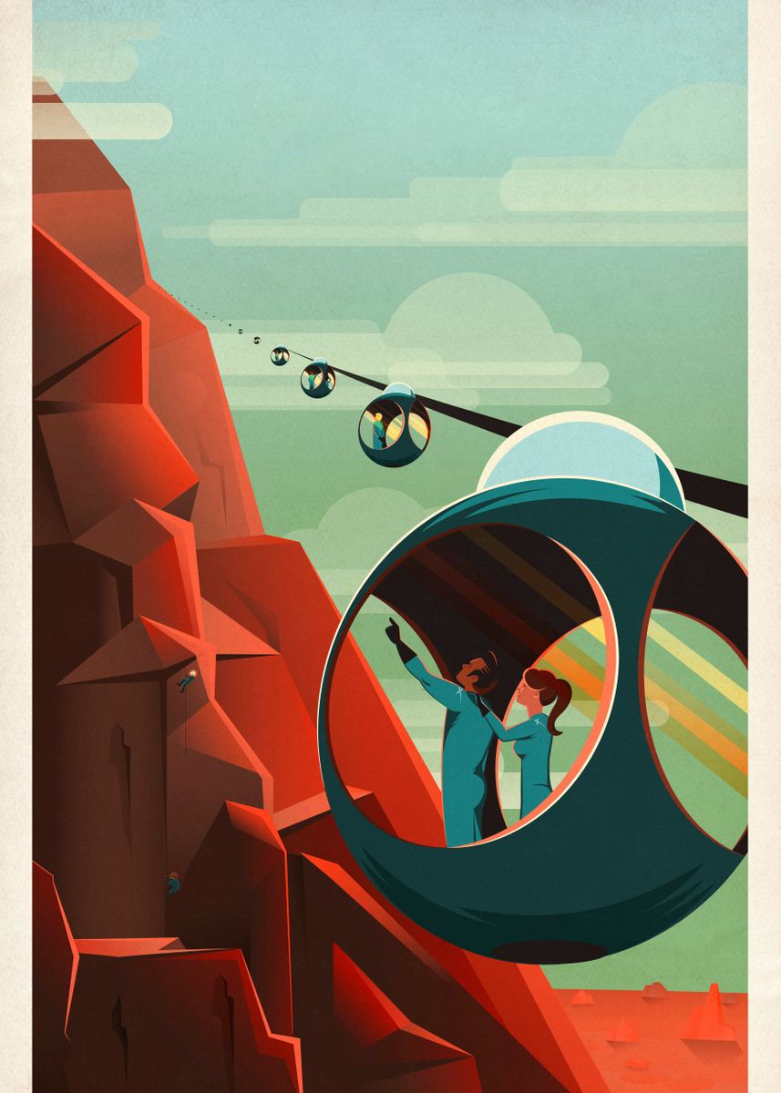 'Explorers' Poster, picture, metal print, paint by Sobalvarro | Displate