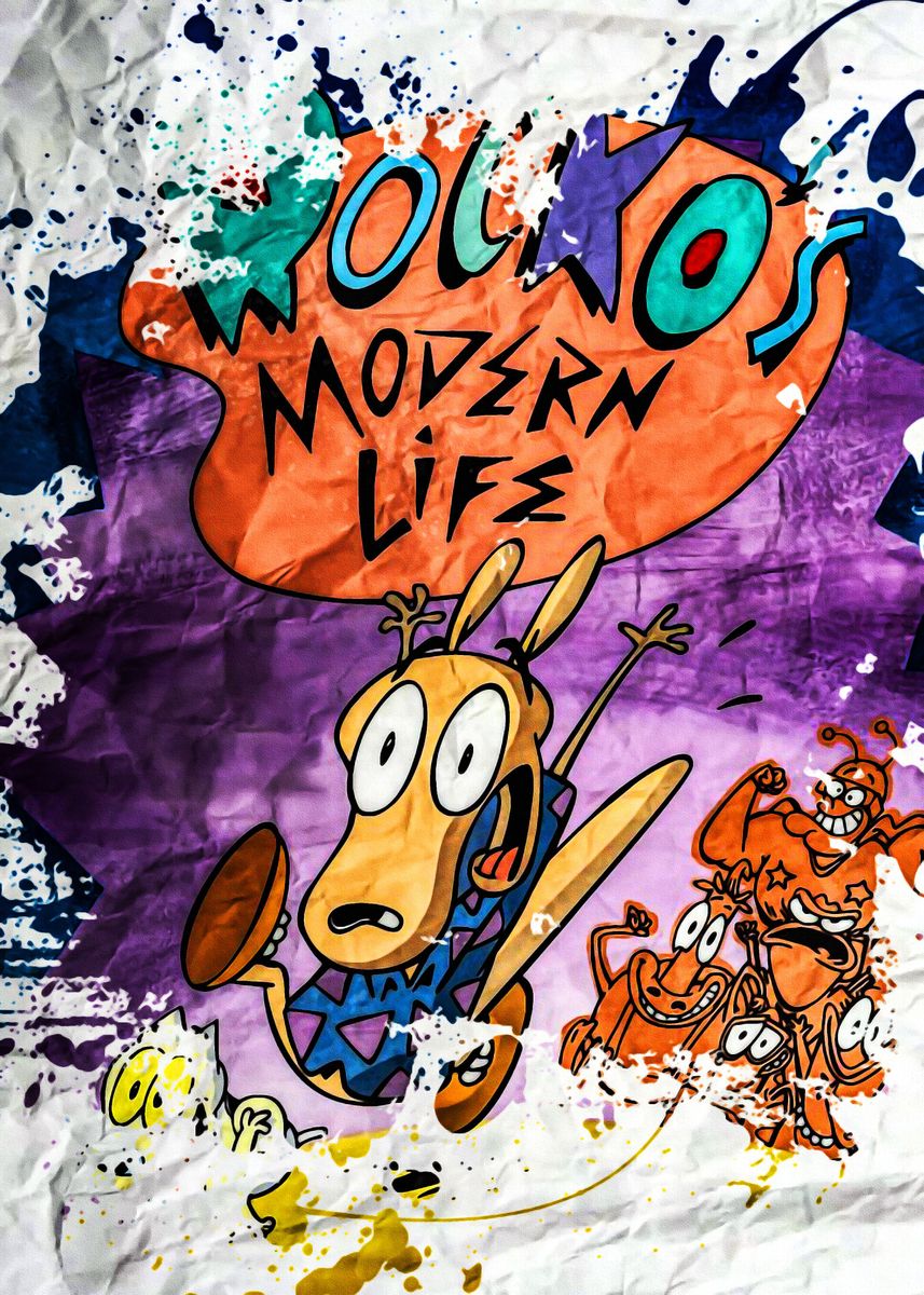 'Rockos Modern Life' Poster, picture, metal print, paint by Jeffery ...