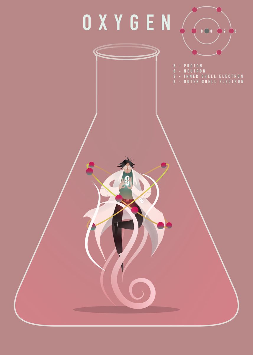 'Oxygen' Poster, picture, metal print, paint by Fernando Nagayo | Displate