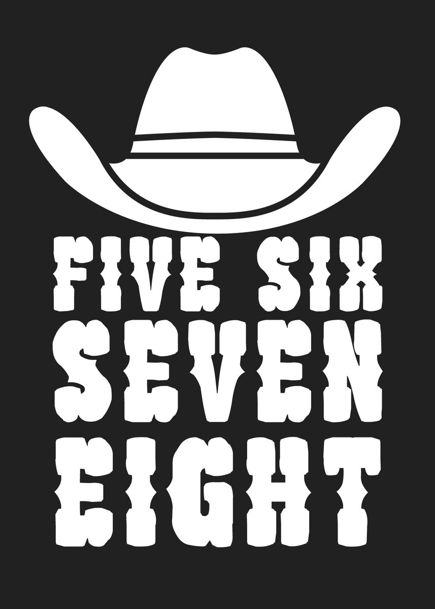 'Linedance 5 6 7 8' Poster, picture, metal print, paint by maxdesign ...