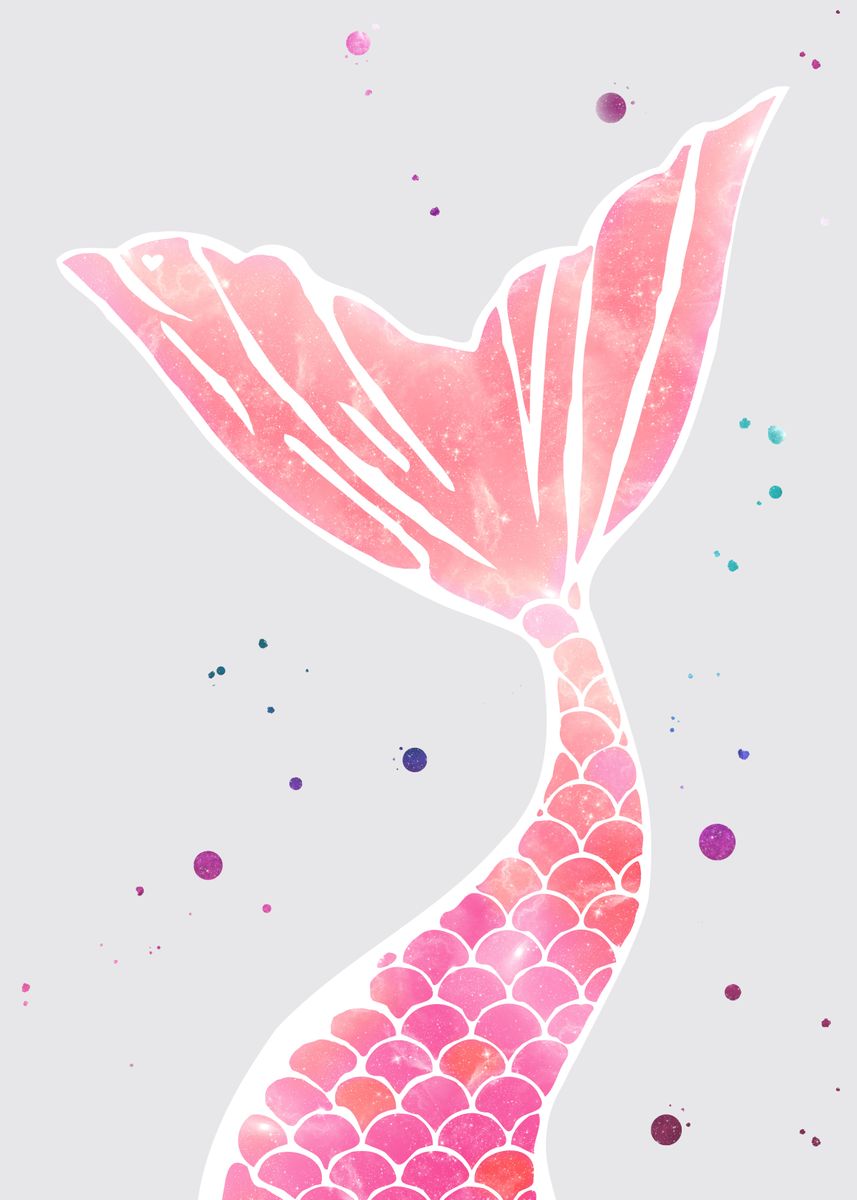 ' Mermaid tail nebula' Poster, picture, metal print, paint by Alexandra ...