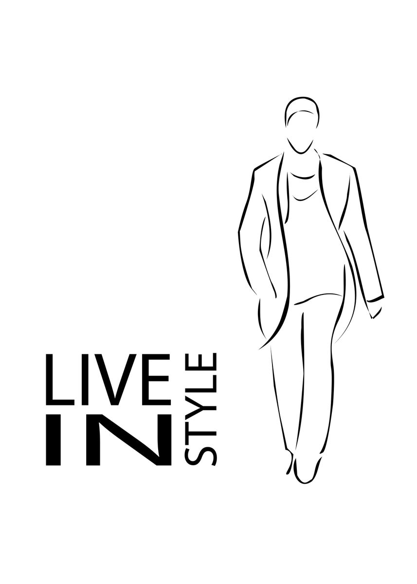 'Stylish men abstract ' Poster, picture, metal print, paint by Shawlin ...