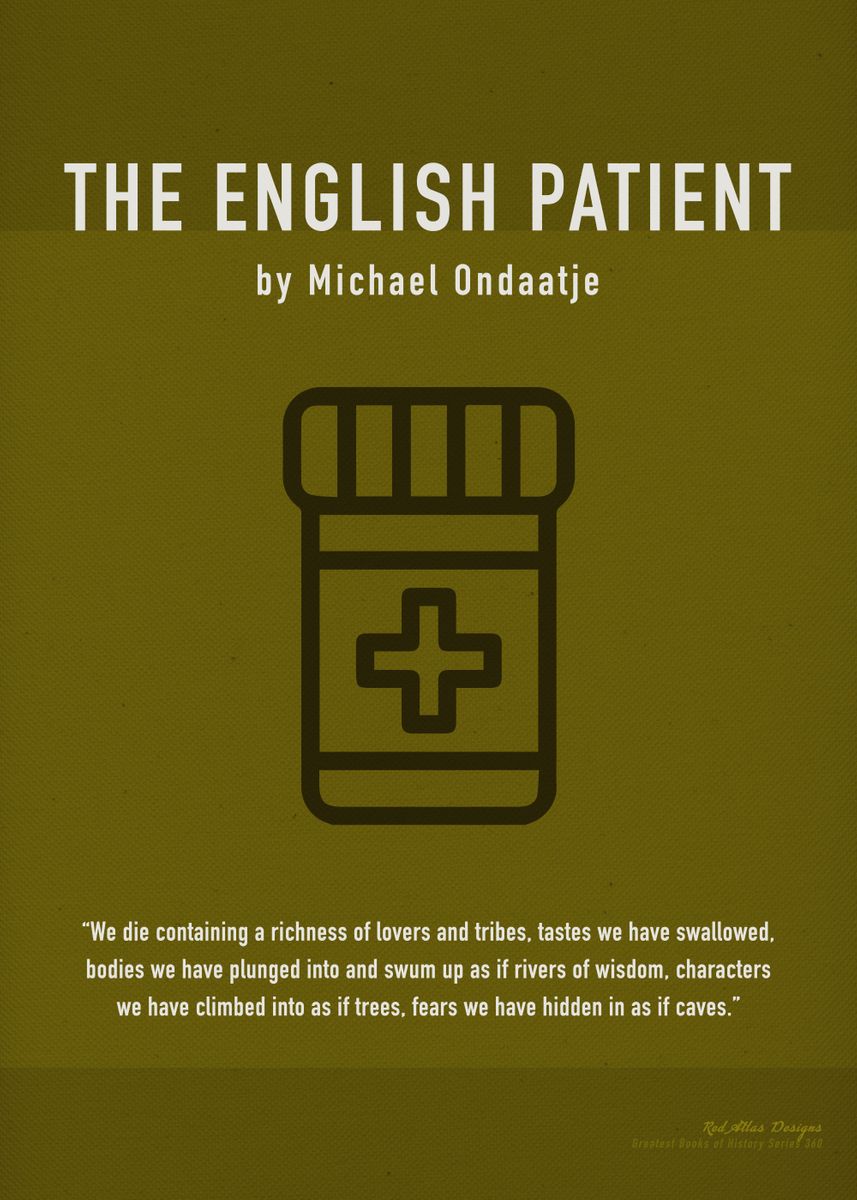 'The English Patient Book' Poster, picture, metal print, paint by ...