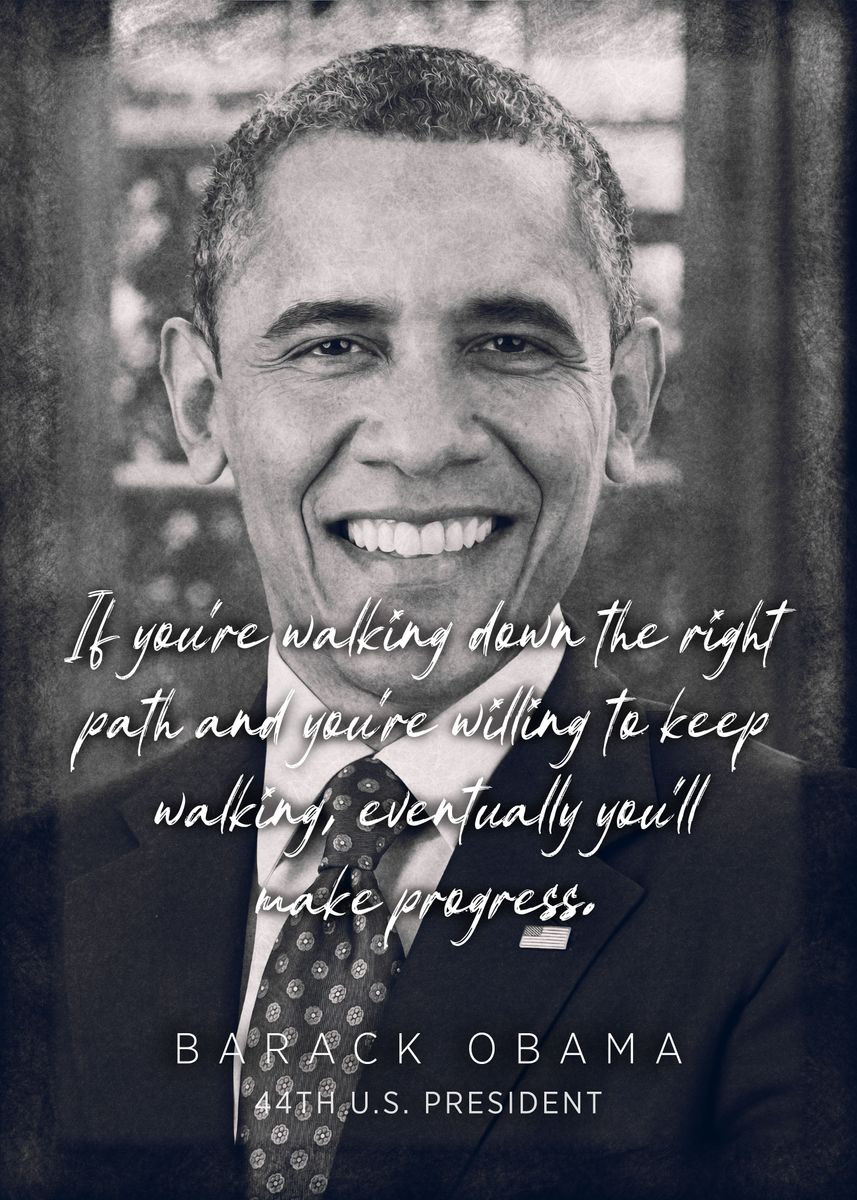 'Barack Obama Quote 8' Poster, picture, metal print, paint by Quoteey ...