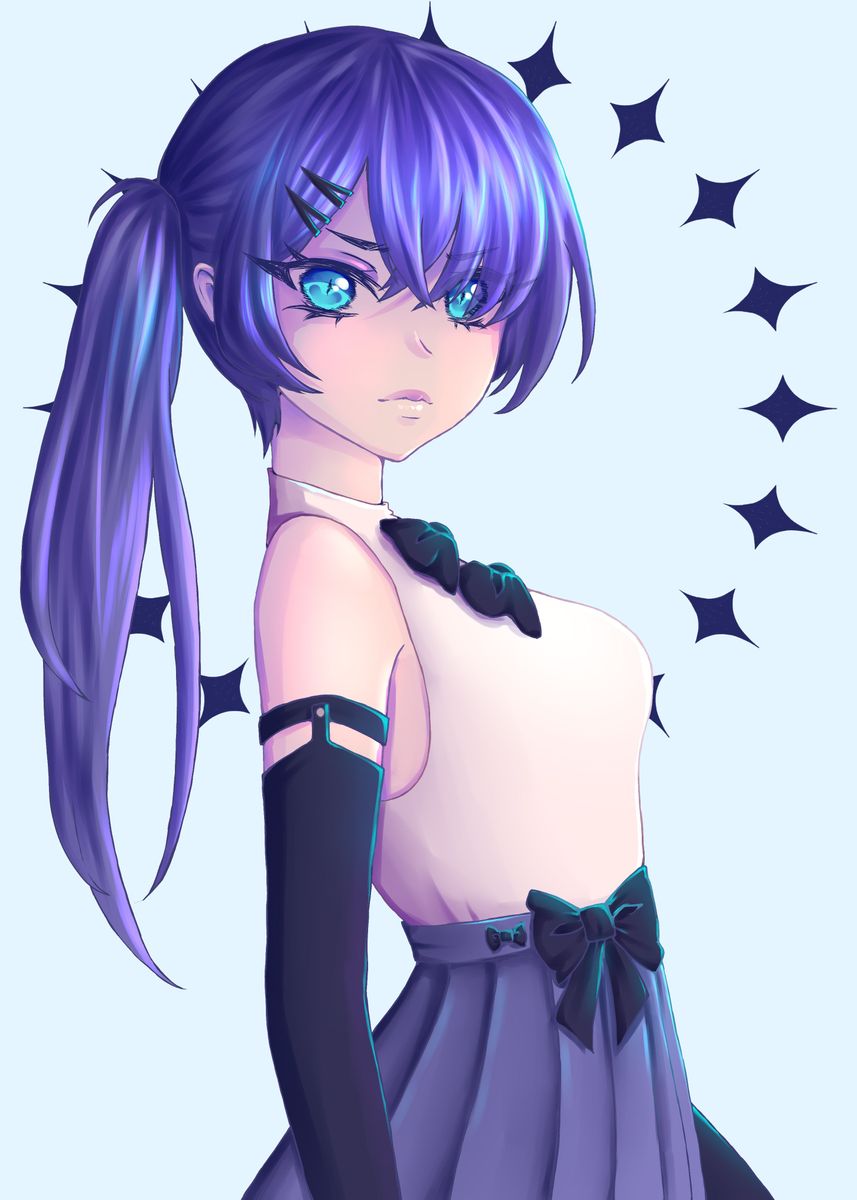 'Murasaki' Poster, picture, metal print, paint by Yuutsuna | Displate