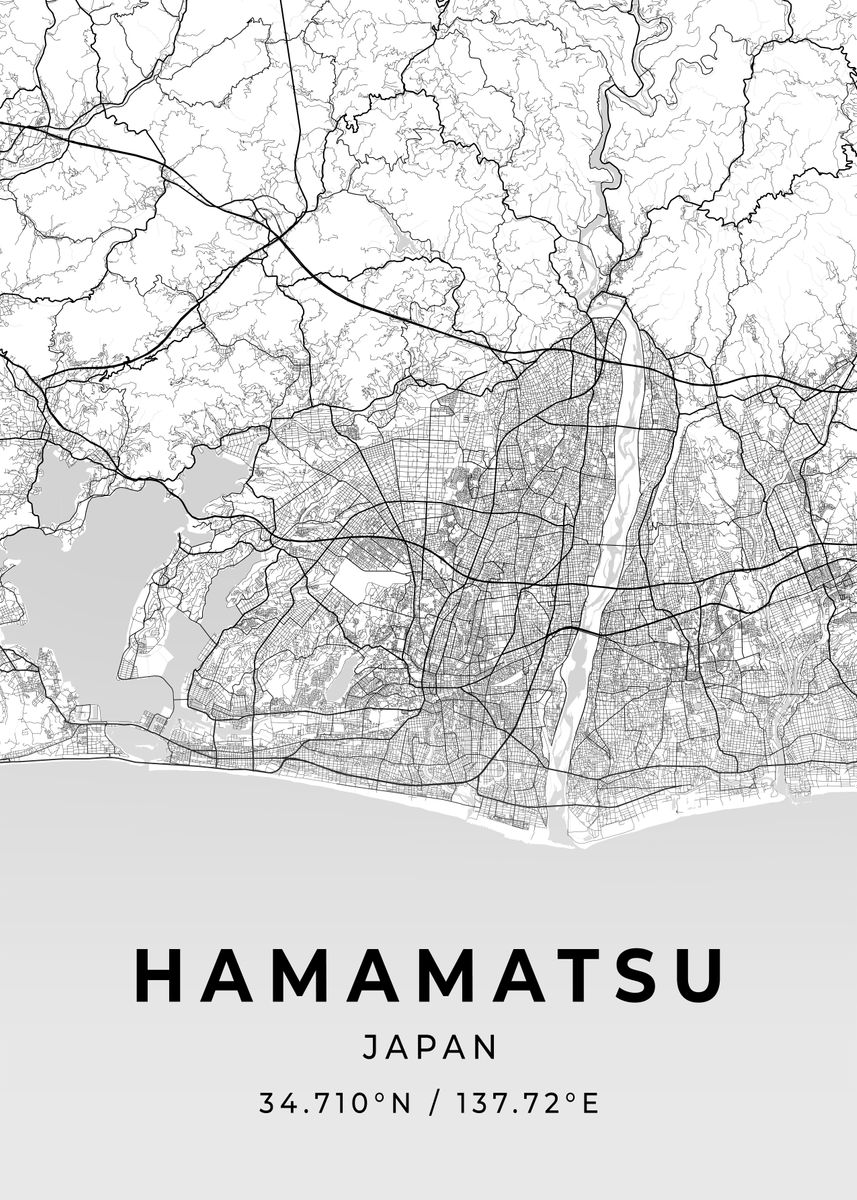 'Hamamatsu Japan' Poster, picture, metal print, paint by Conceptual ...