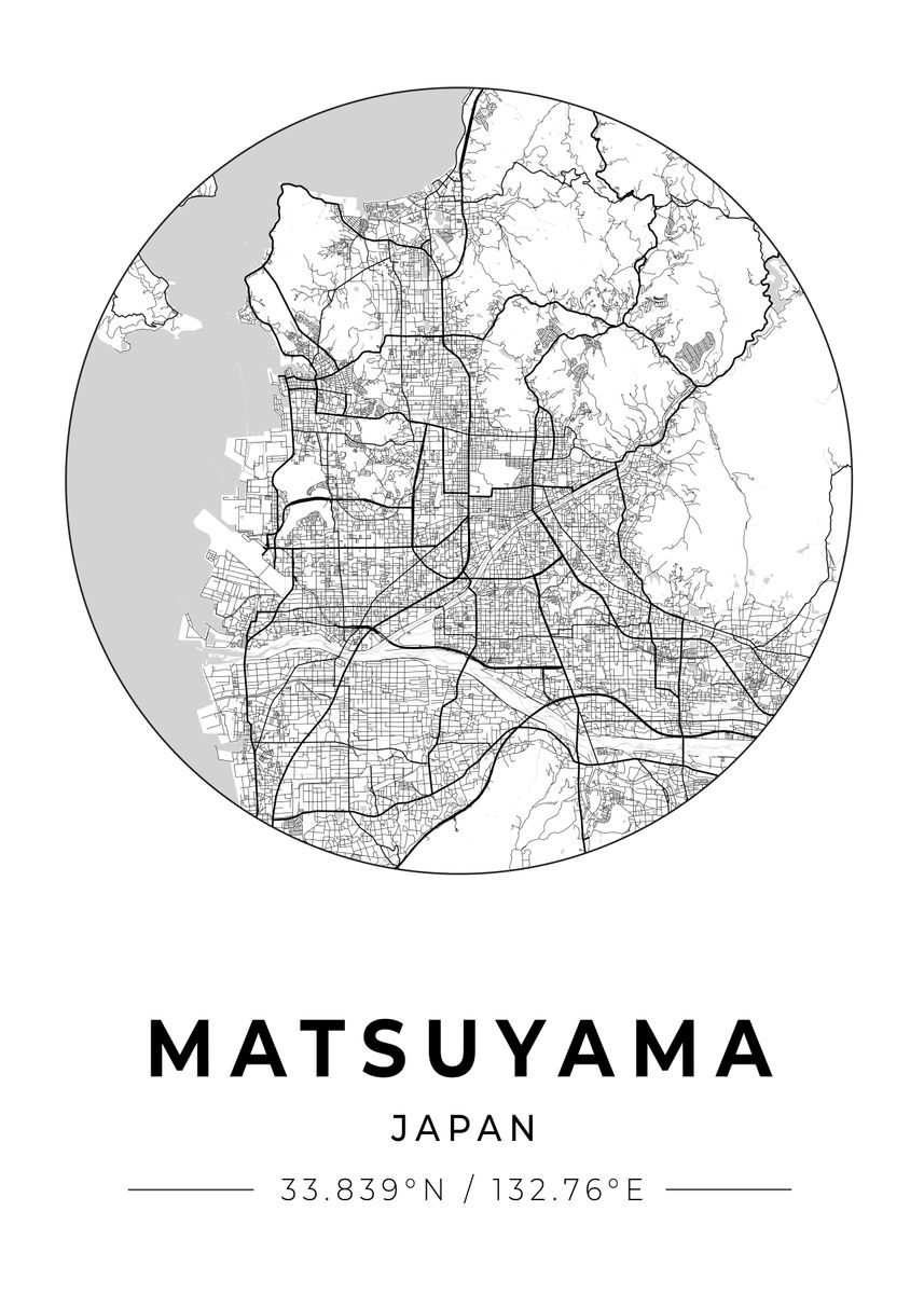 'Matsuyama Japan' Poster, picture, metal print, paint by Conceptual ...