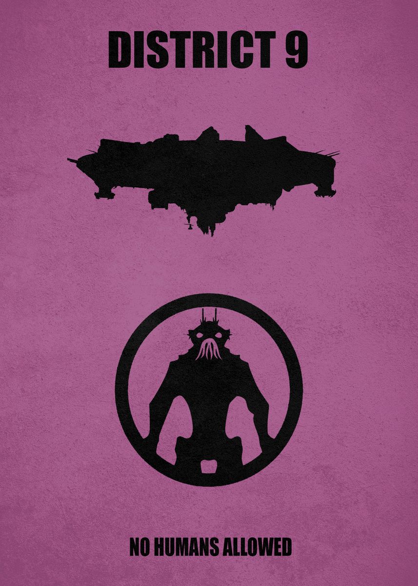 'District 9' Poster, picture, metal print, paint by Graphix | Displate