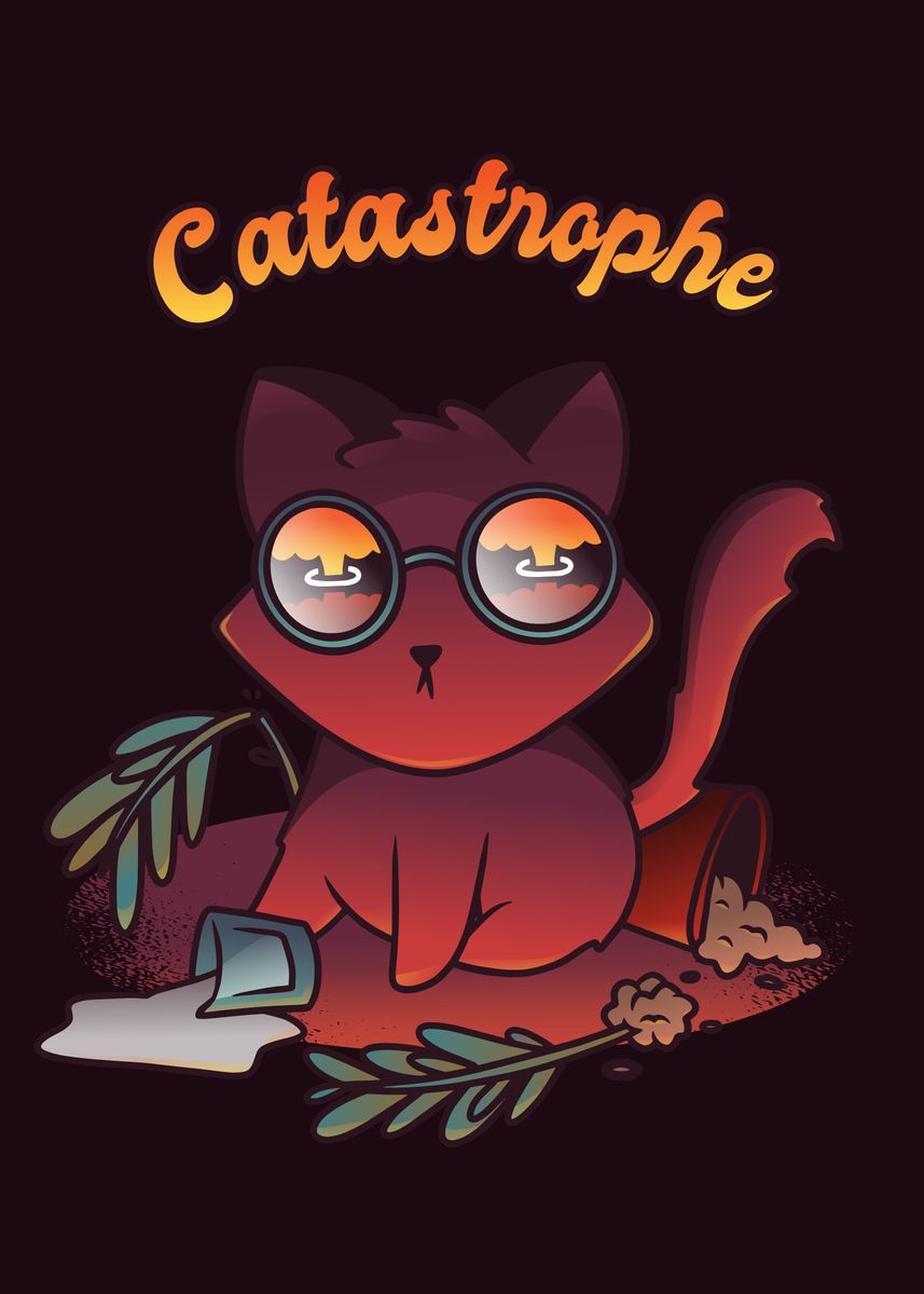 'Catastrophe' Poster, picture, metal print, paint by Weilichesmag ...