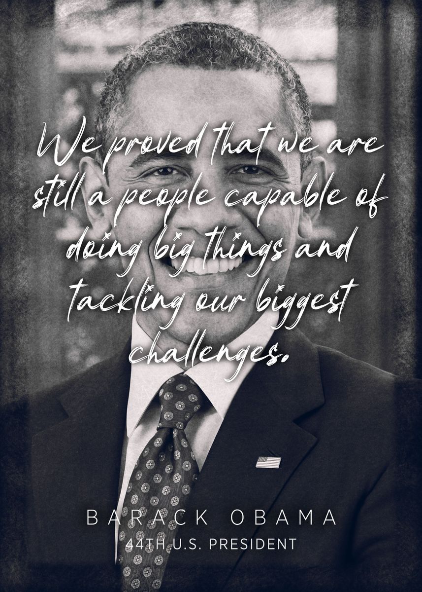 'Barack Obama Quote 6' Poster, picture, metal print, paint by Quoteey ...