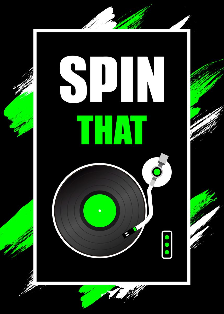 'Beat Loop Sample 3 _ SPIN ' Poster, picture, metal print, paint by ...