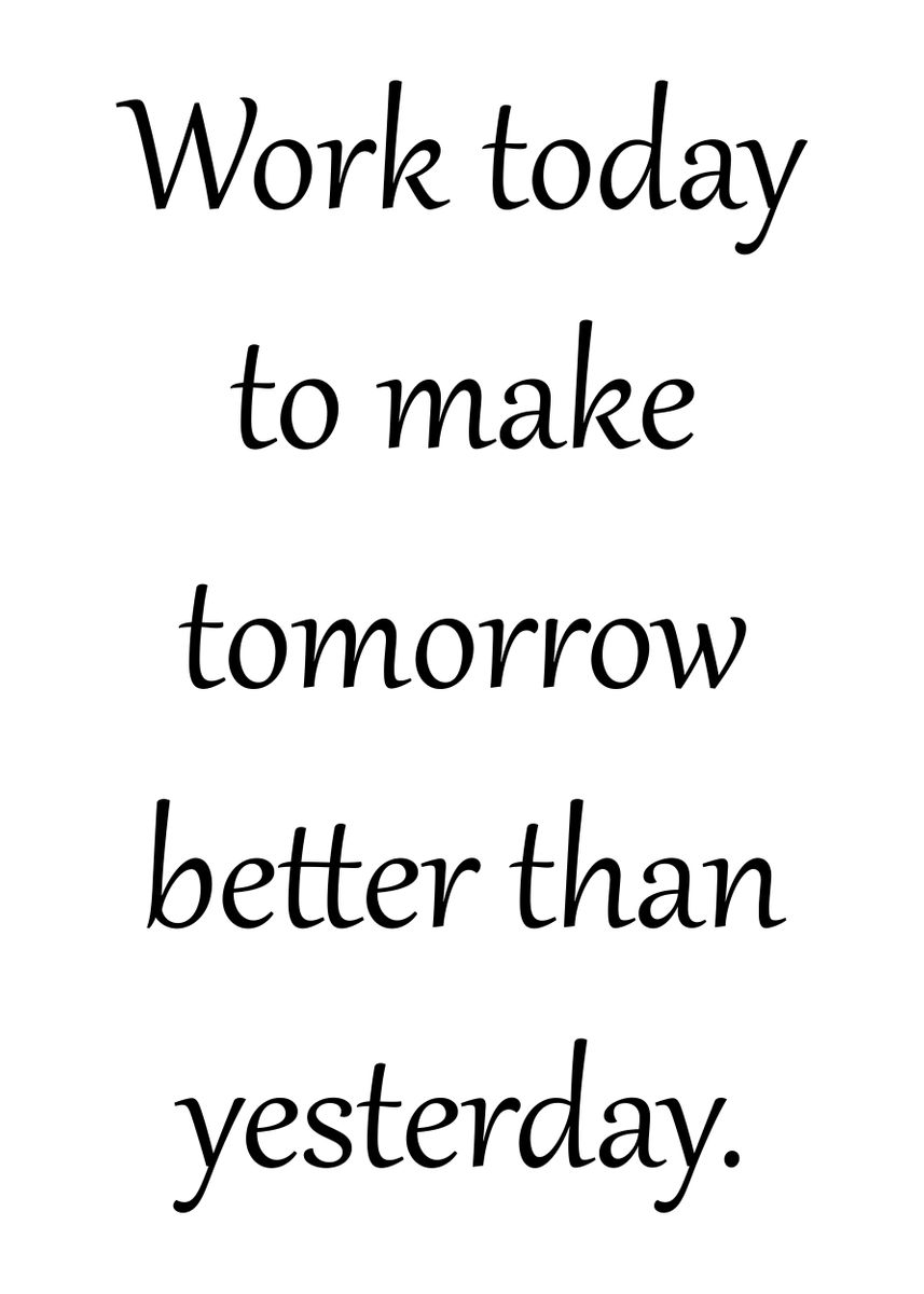 'Better tomorrow' Poster by Josh B | Displate