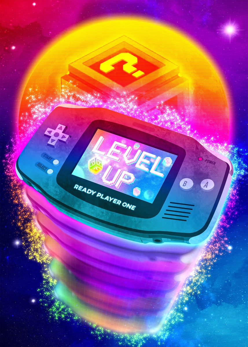 'Nintendo Gameboy Advance' Poster, picture, metal print, paint by Devil ...