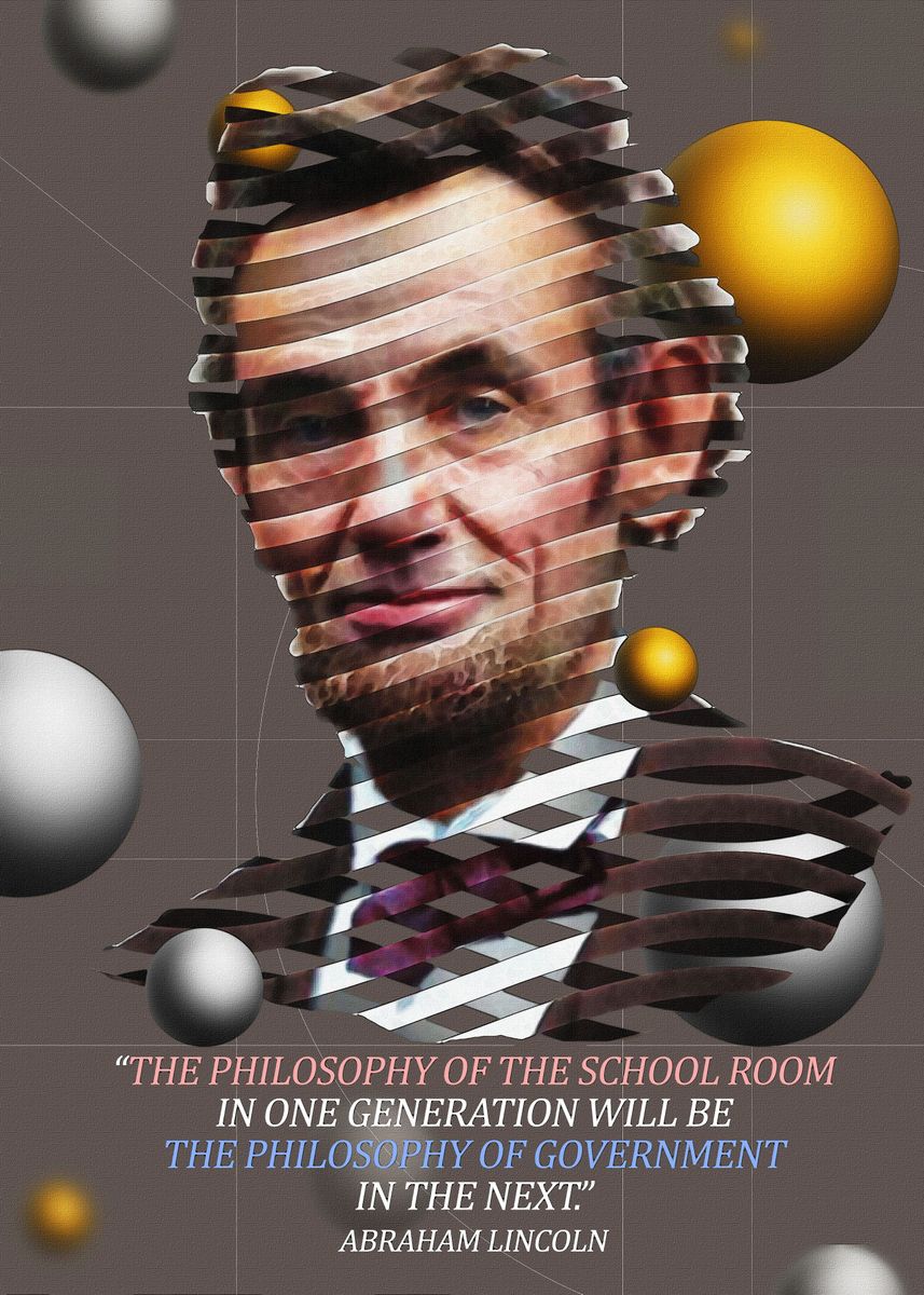 'Abraham Lincoln' Poster, picture, metal print, paint by The Poster ...