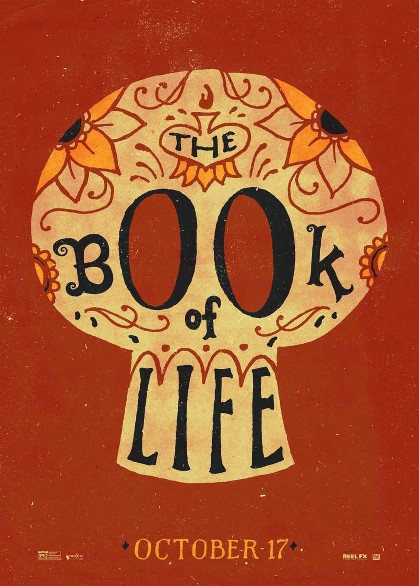 'The Book of Life Minimal' Poster, picture, metal print, paint by ...