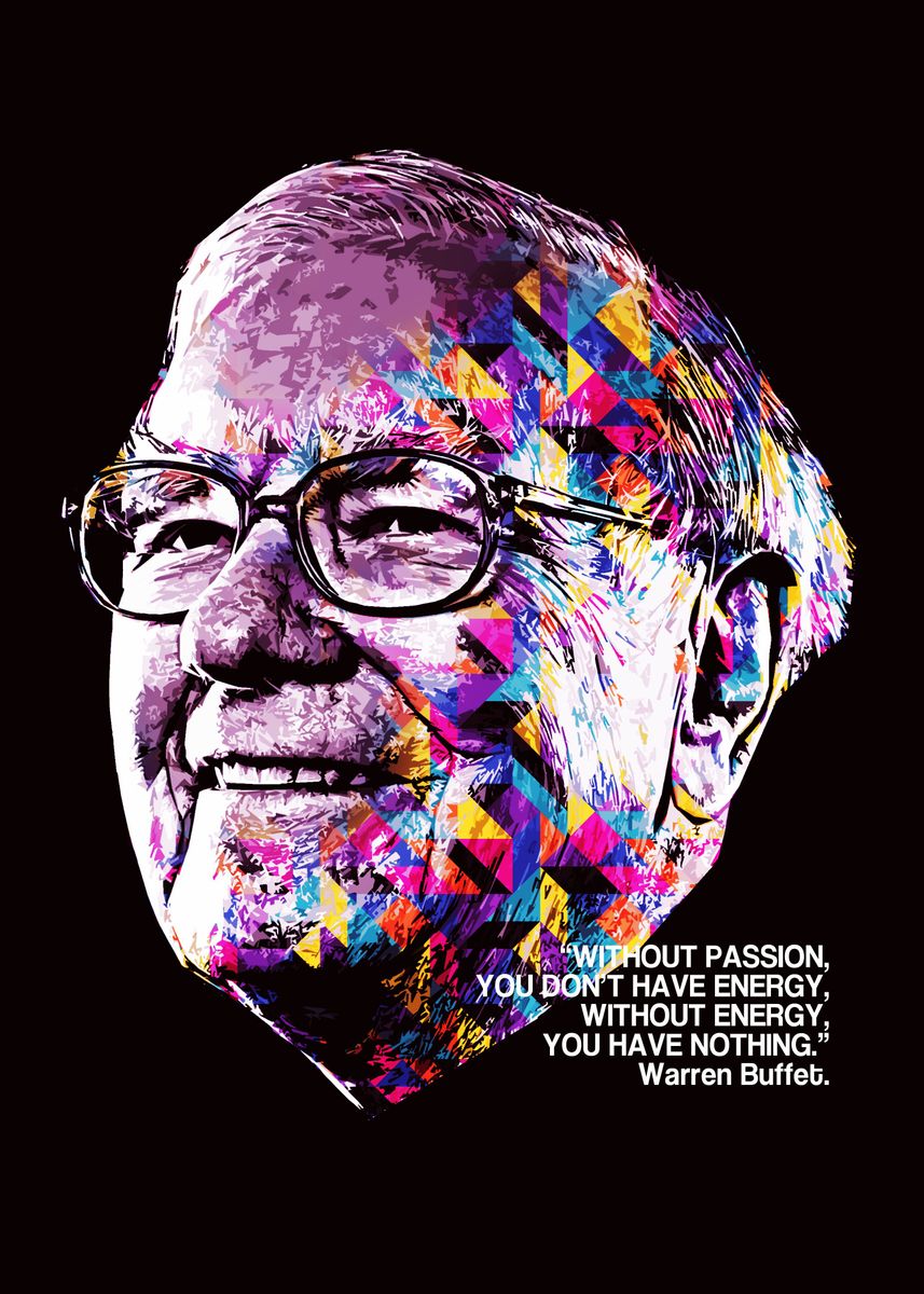 'WARREN BUFFETT QUOTE' Poster, picture, metal print, paint by MoveUp ...