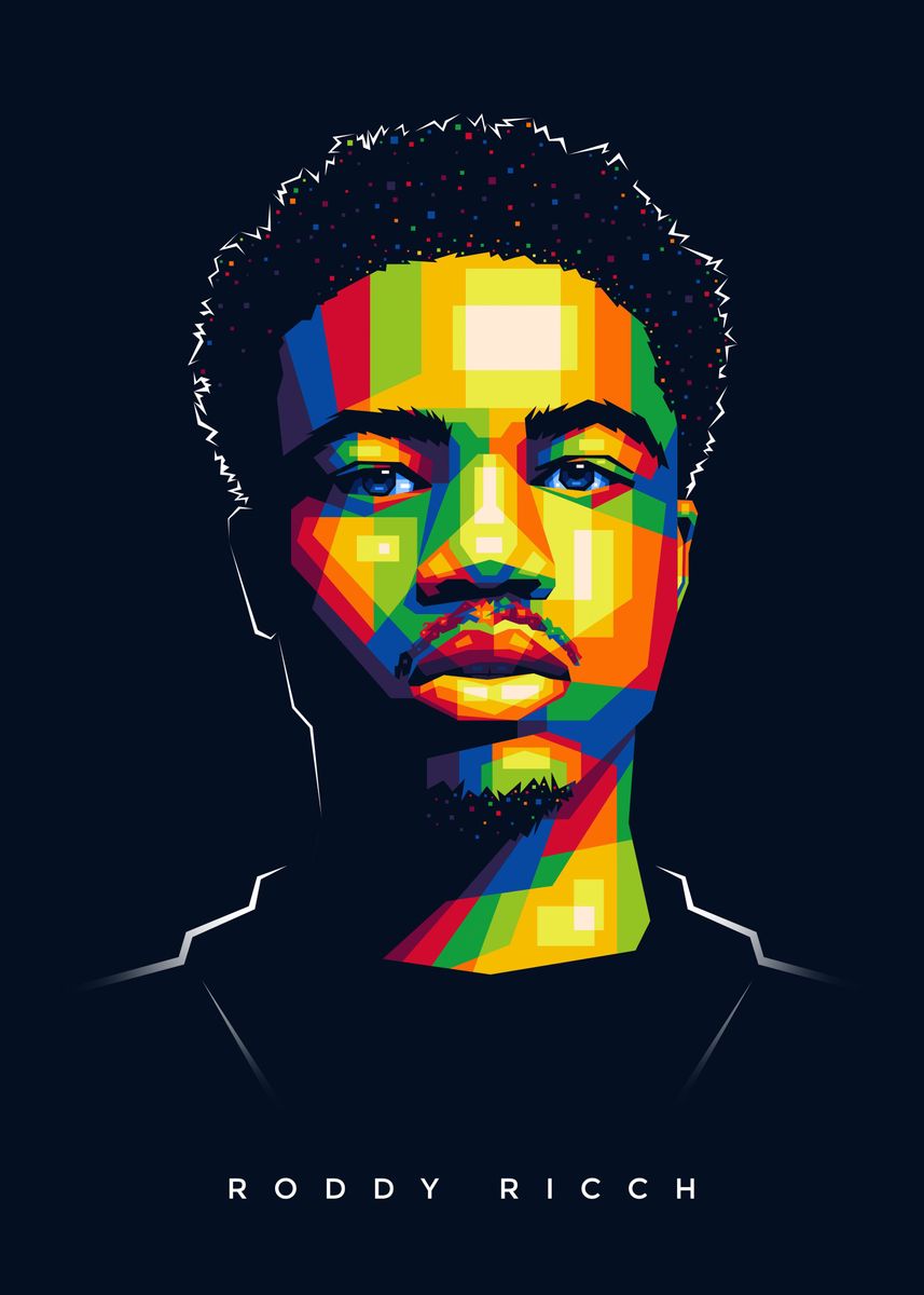 'Roddy Ricch' Poster, picture, metal print, paint by meekameel | Displate