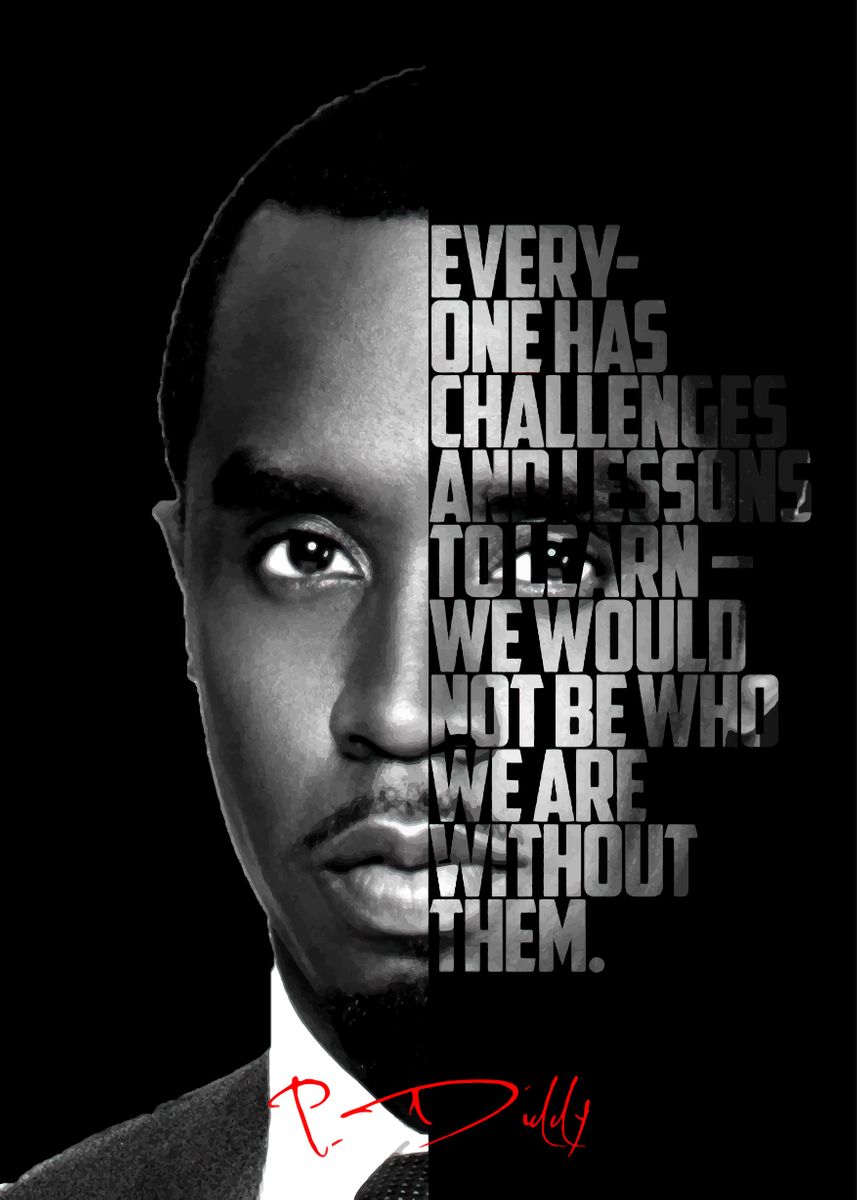 'P Diddy' Poster, picture, metal print, paint by BnWDesigner | Displate