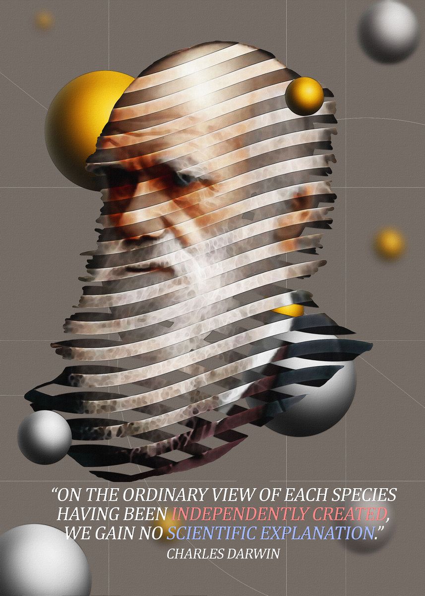 'Charles Darwin' Poster, picture, metal print, paint by The Poster ...