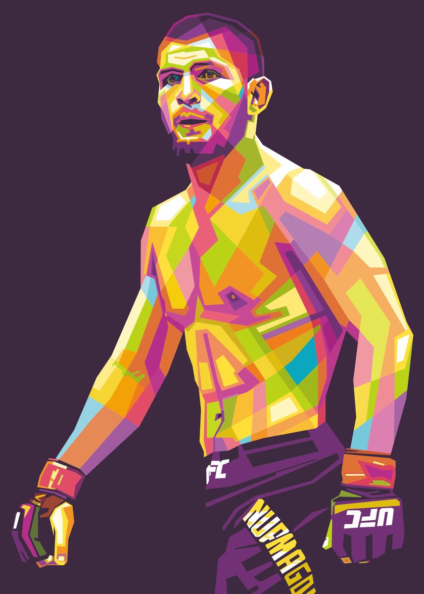 'Khabib Nurmagomedov' Poster, picture, metal print, paint by Royyen Roy ...