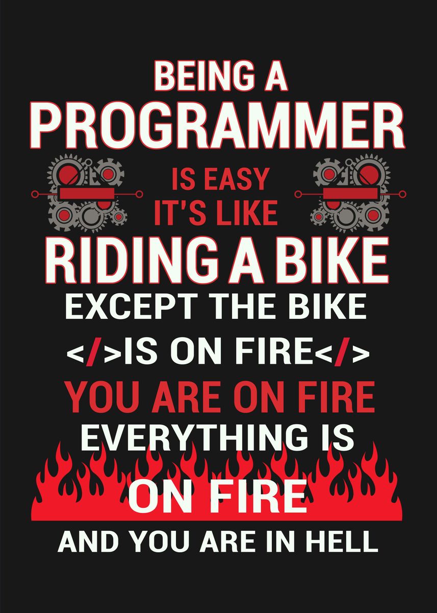 'Programmer Funny Gift Idea' Poster, picture, metal print, paint by PosterWorld | Displate