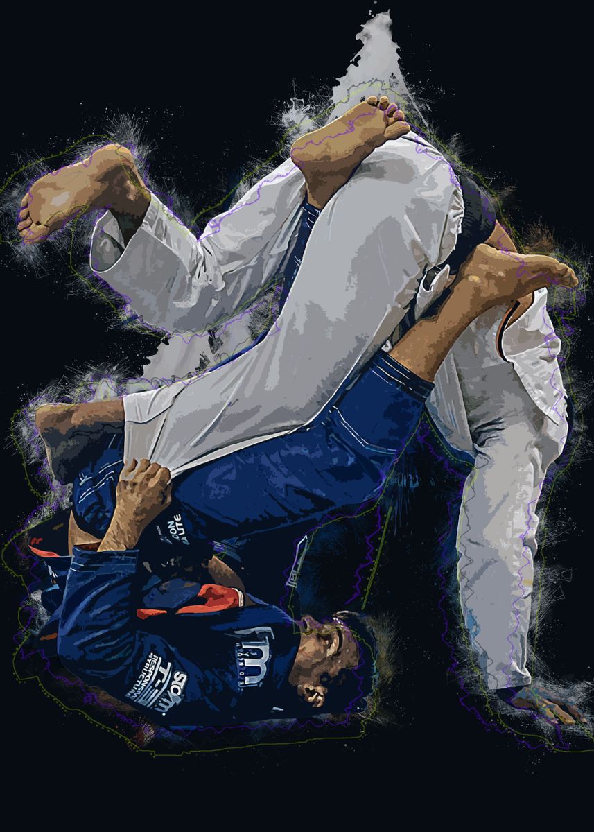 'BJJ' Poster, picture, metal print, paint by Fill Artwork | Displate