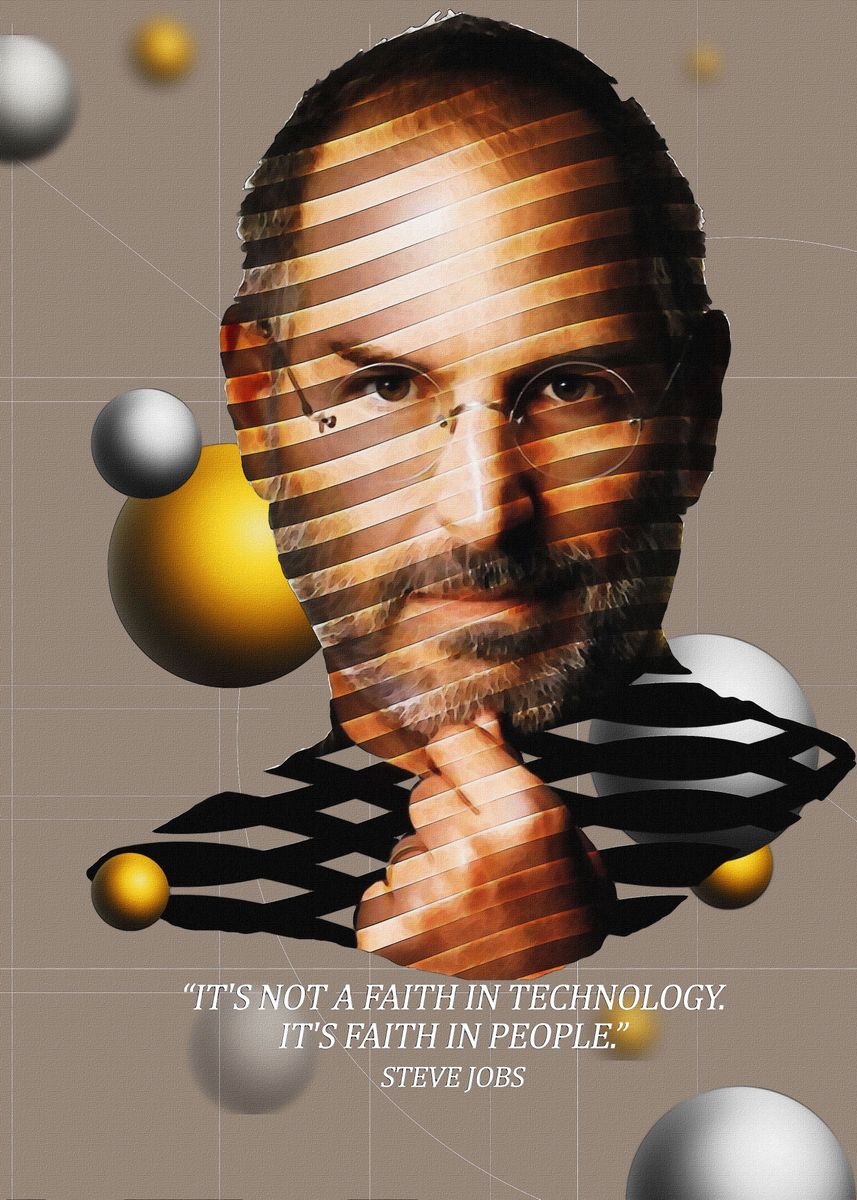 'Steve Job' Poster, picture, metal print, paint by The Poster | Displate