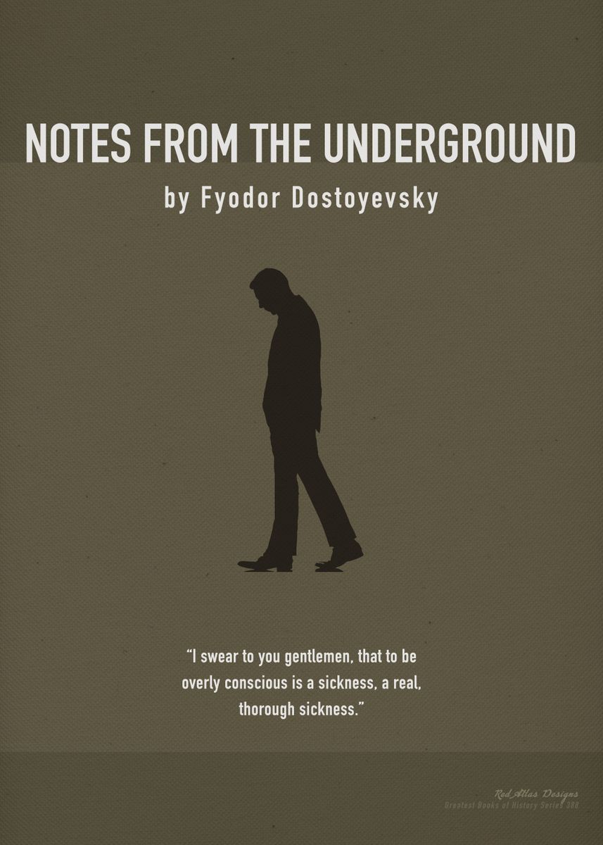 'Notes from the Underground' Poster, picture, metal print, paint by ...