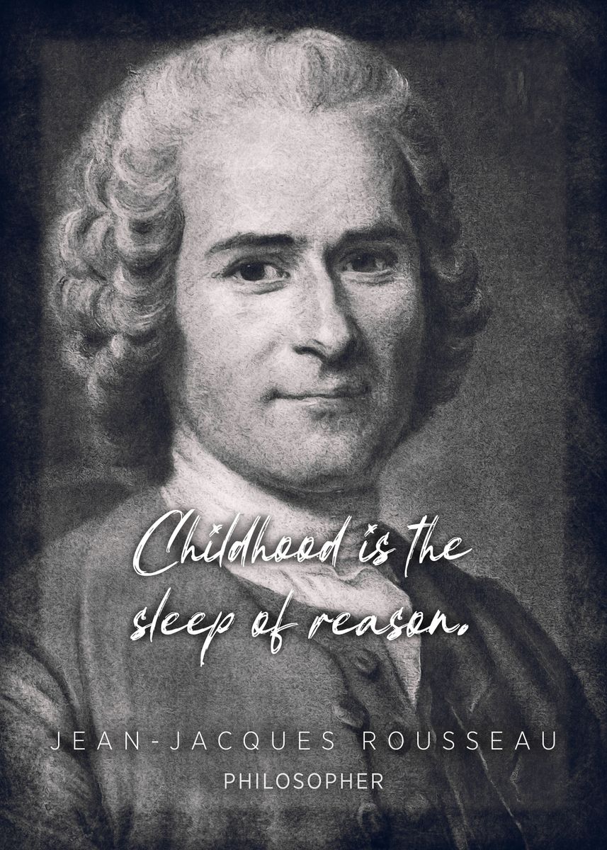 'Jean Jacques Rousseau Q5' Poster, picture, metal print, paint by ...