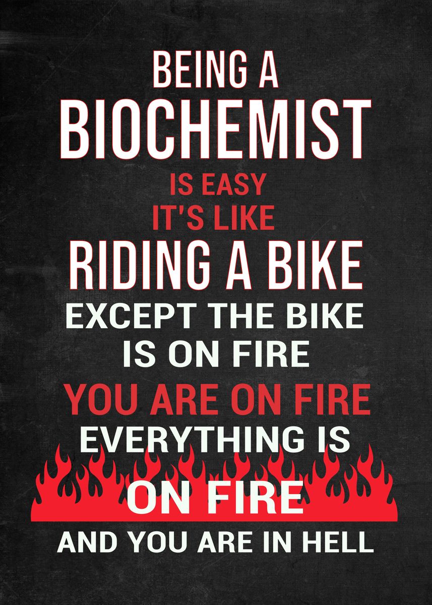 'Biochemist Funny Gift' Poster, picture, metal print, paint by ...