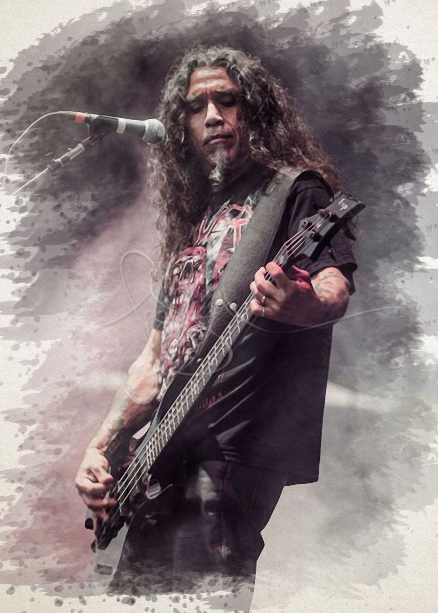 'Tom Araya' Poster, picture, metal print, paint by Soleh Solehudin ...