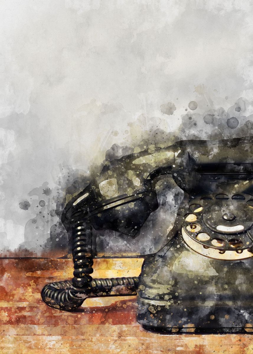 'Telephone Classic' Poster, picture, metal print, paint by Coldbrew ...