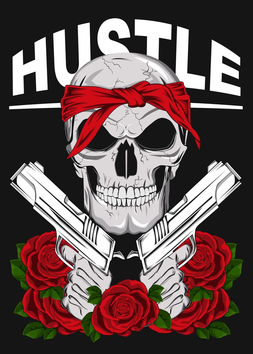 'Hustle' Poster, picture, metal print, paint by Joseph Alforte | Displate