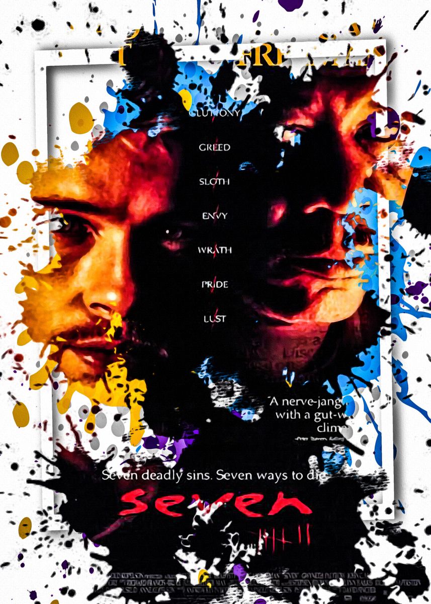 'Seven ' Poster, picture, metal print, paint by Kaye Luca | Displate